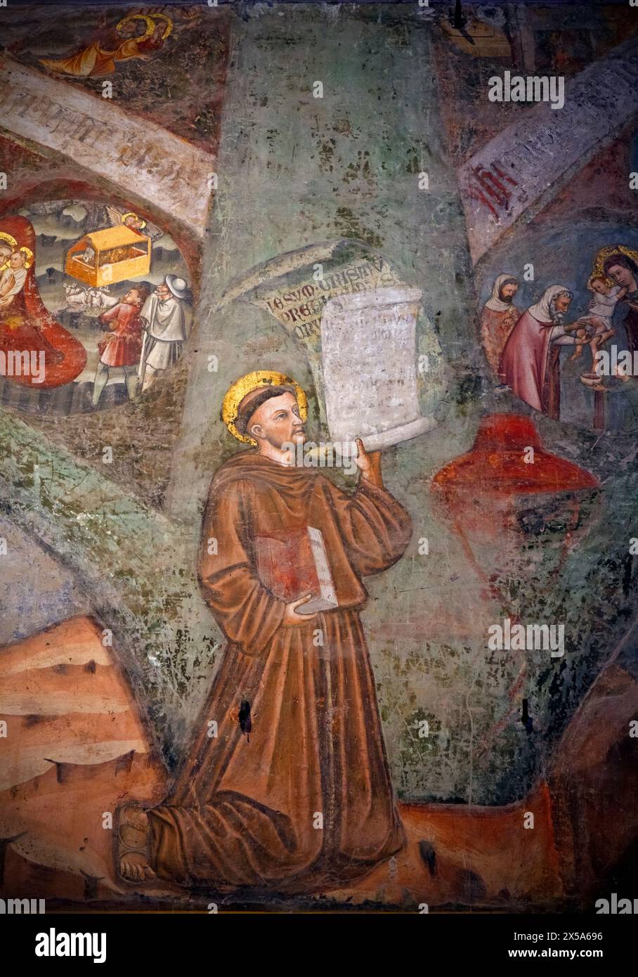 Italy Lombardy Bergamo Santa Maria Maggiore Basilica Frescoes - Master ...