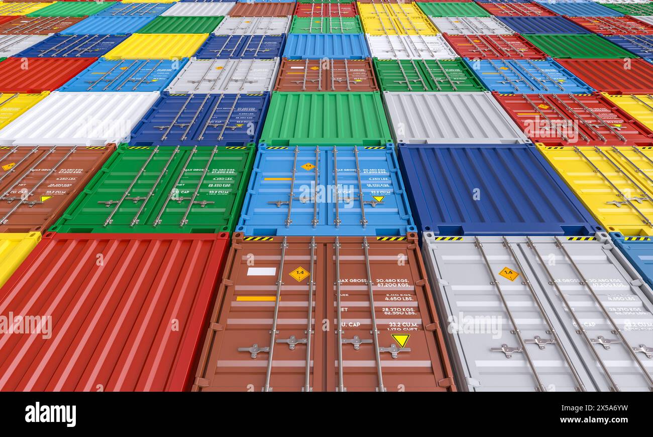 Intermodal freight containers hi-res stock photography and images - Alamy