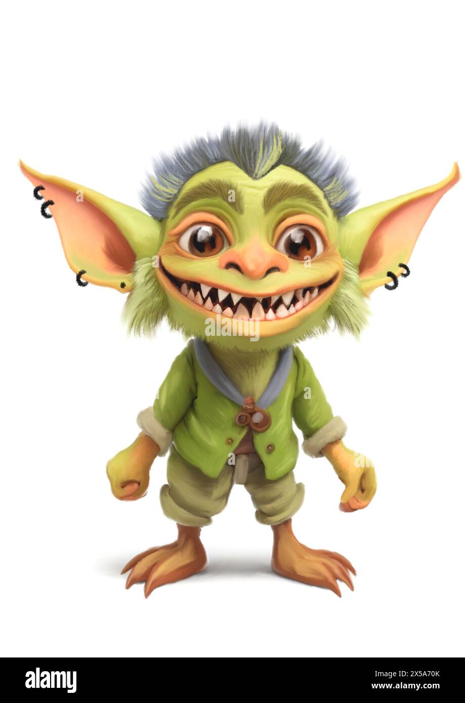 goblin cartoon character illustration Stock Photo - Alamy