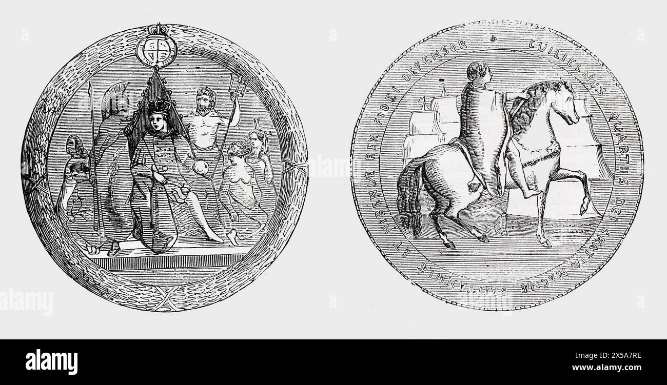 The Great Seal of King William IV; King of the United Kingdom of Great ...