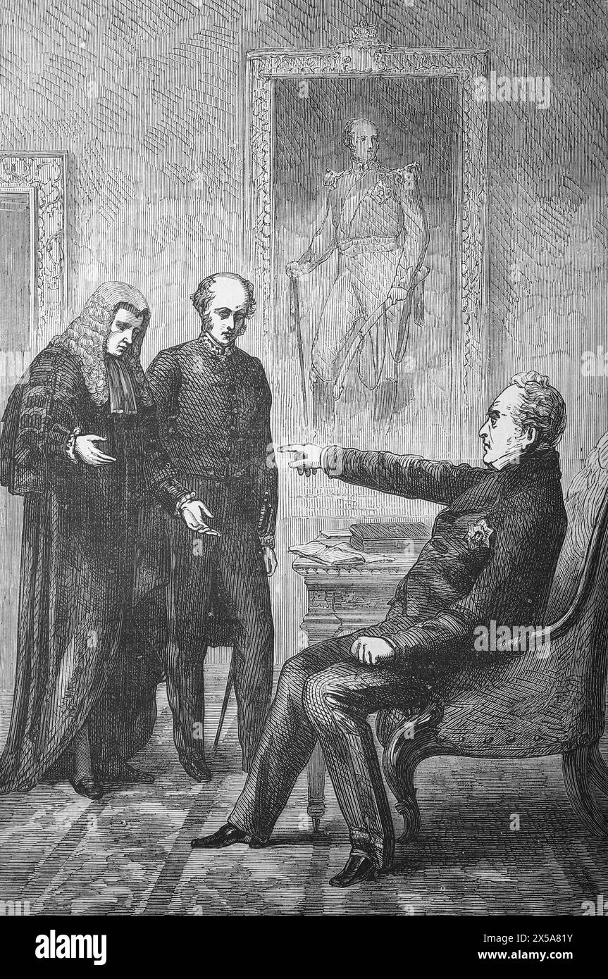 The meeting between King William IV and the Lords Brougham and Grey ...