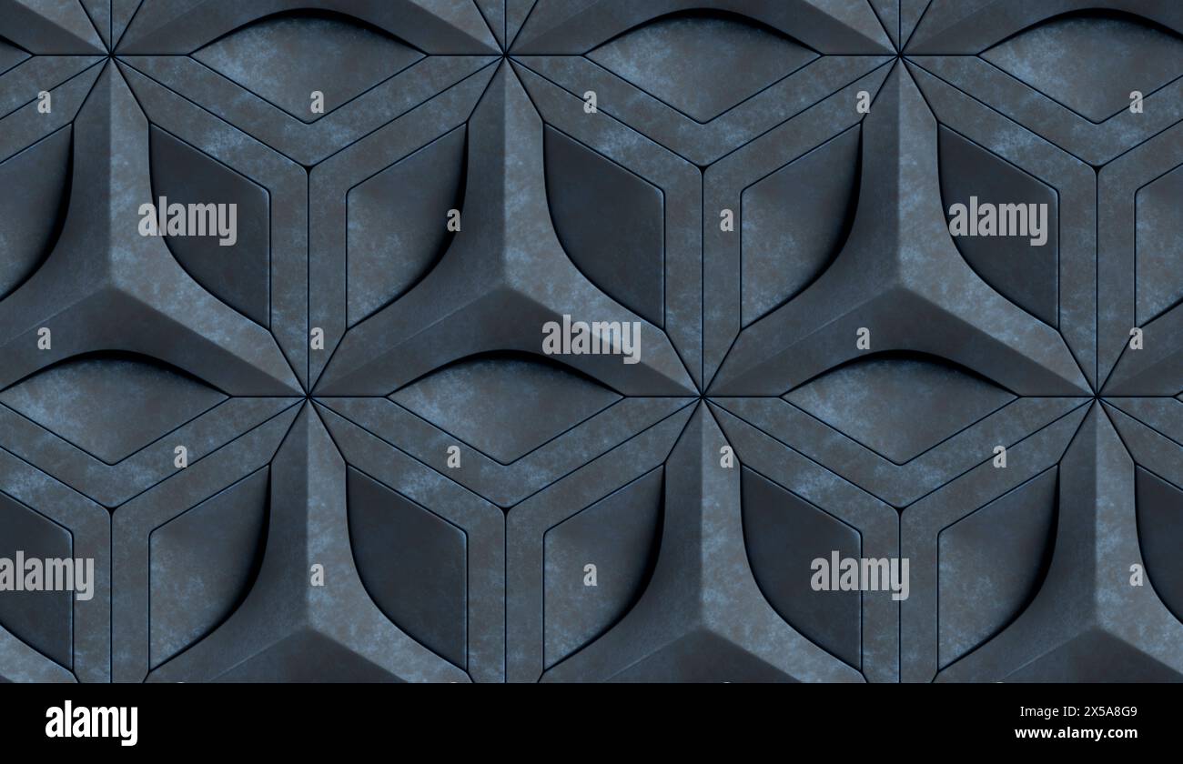 A detailed photograph showcasing a seamless geometric tile pattern The ...