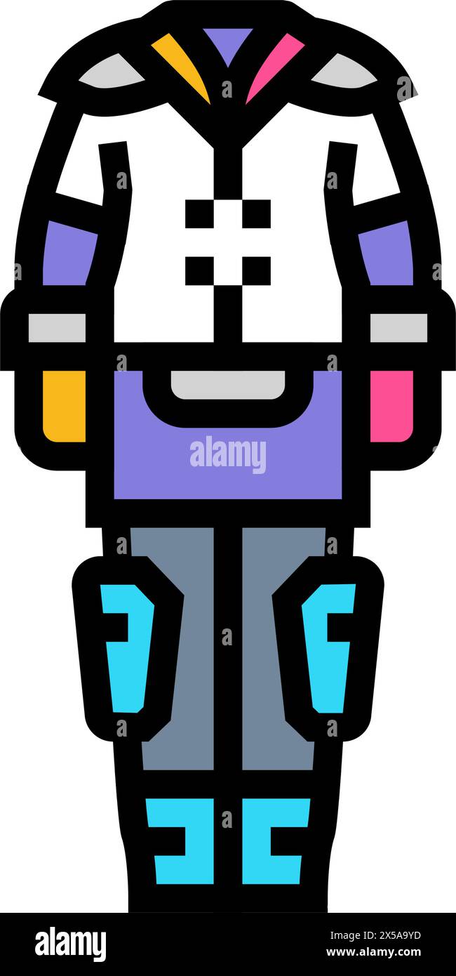 cyberpunk fashion cyberpunk color icon vector illustration Stock Vector ...