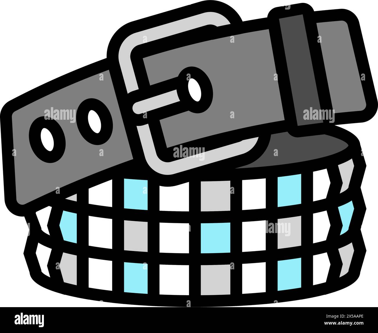 studded belt emo color icon vector illustration Stock Vector Image ...