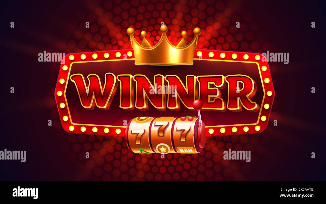 Night vegas vector winner frame hi-res stock photography and images - Alamy