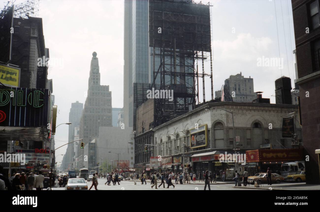 Vintage photo of Times Square in New York City - September 1982 Stock ...