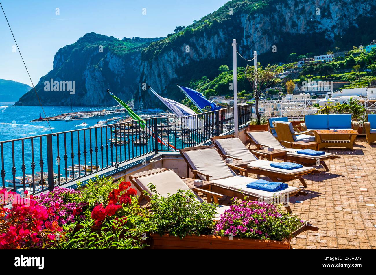 The wonderful island of Capri, amalfi coast, bay of naples, italy Stock ...
