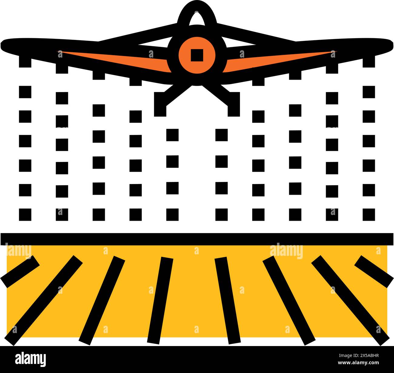 crop duster farmer color icon vector illustration Stock Vector Image ...