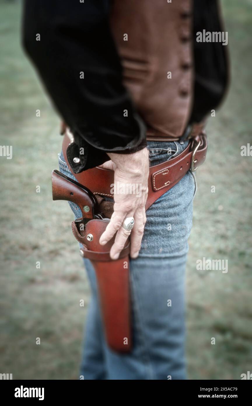 Cowboy at a cowboy round up in Vermont Stock Photo - Alamy