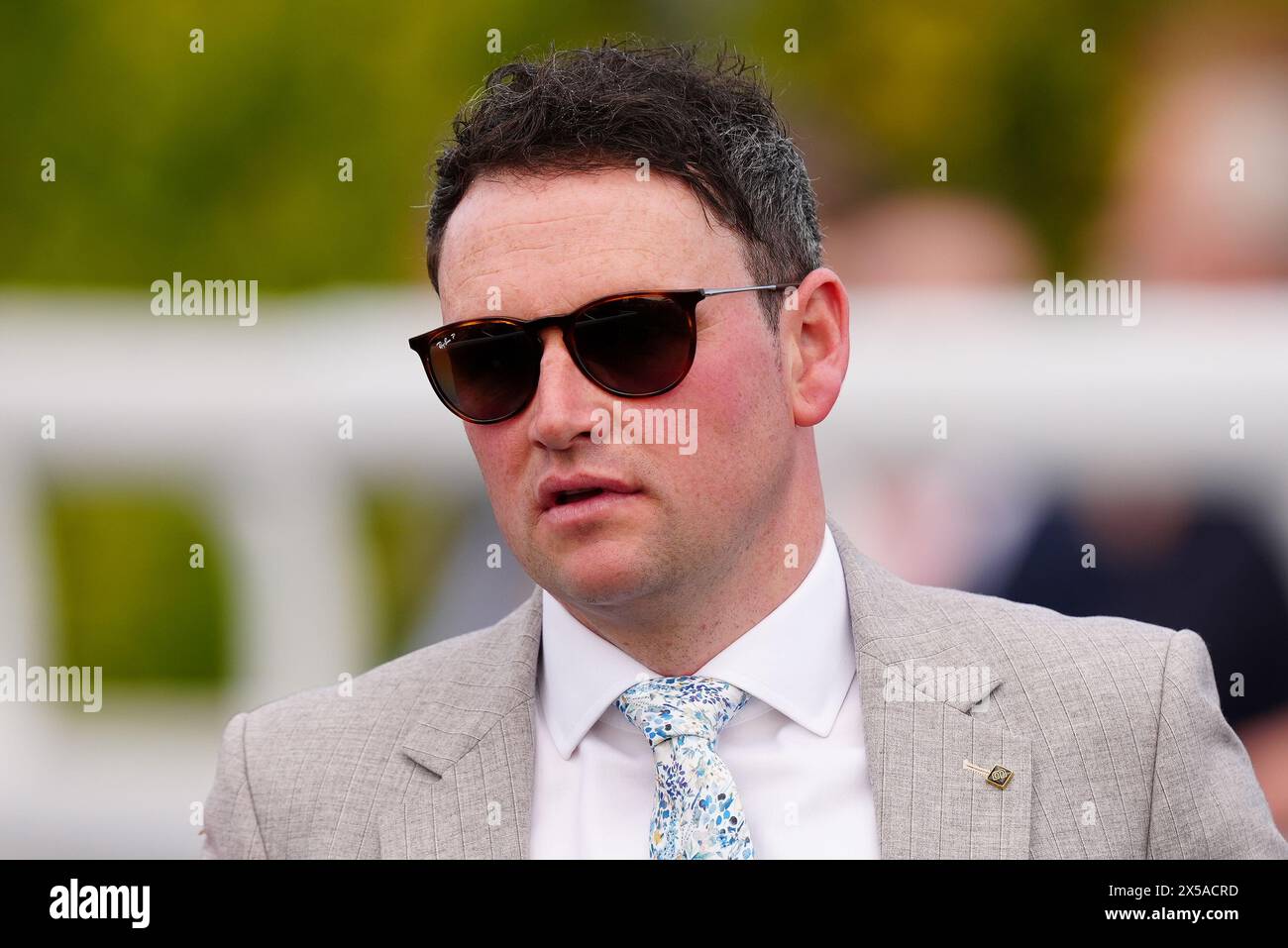 Trainer David Loughnane during the Boodles May Festival Trials Day at ...