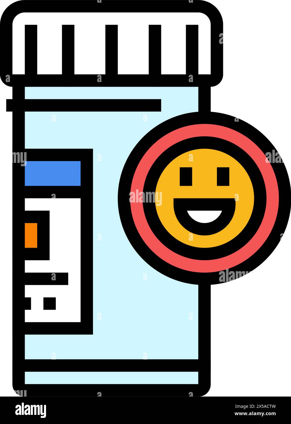 antidepressants medicines pharmacy color icon vector illustration Stock ...