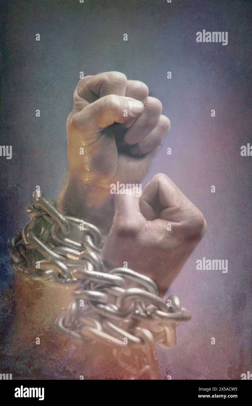Chained hands hi-res stock photography and images - Alamy