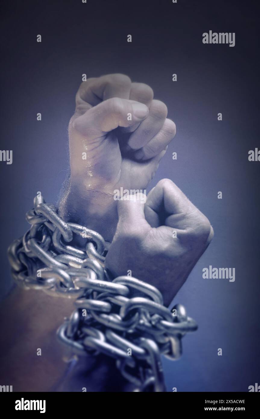 Chained hands hi-res stock photography and images - Alamy