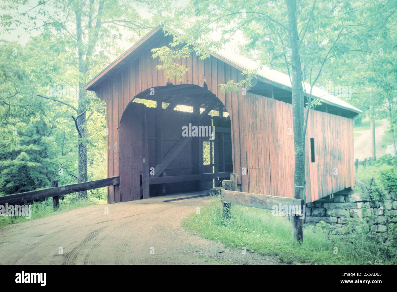 Slaughter House covered bridge in Northfield, VT. in Washington county ...
