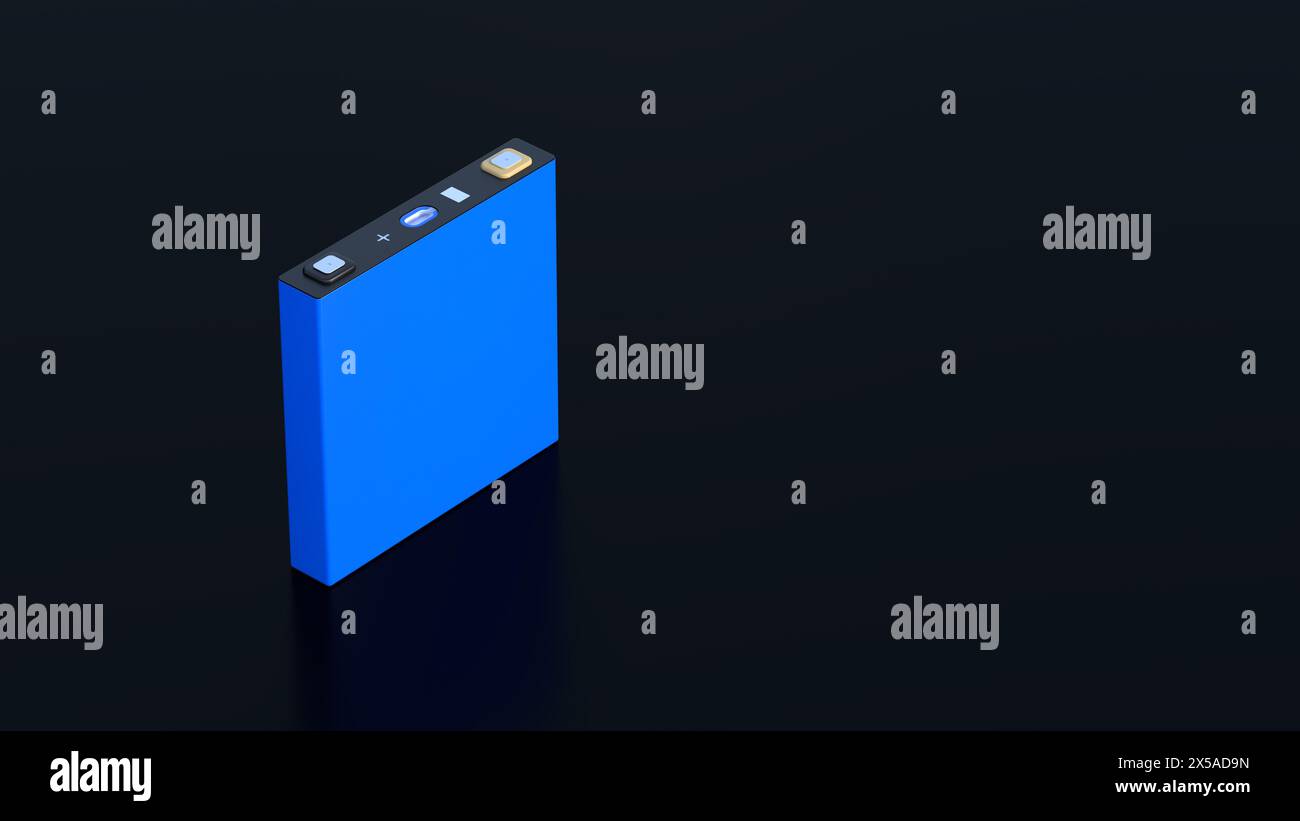 blue prismatic cell, rectangular lithium ion phosphate LFP battery for ...