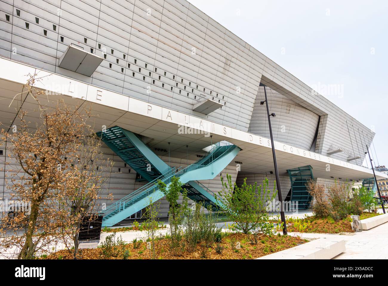 Facade of Palais des Congrès de Paris, convention and congress center ...