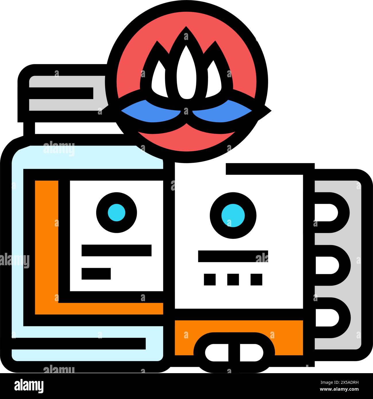 sedatives medicines pharmacy color icon vector illustration Stock ...