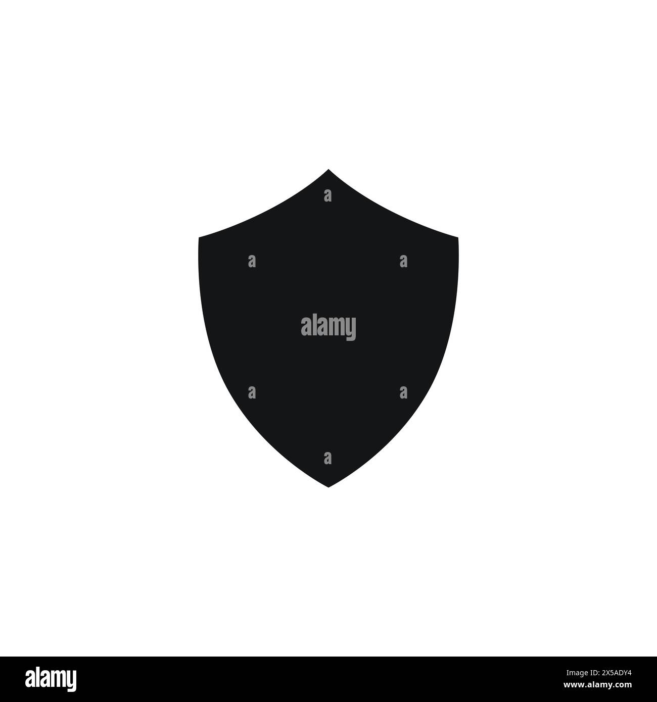 Minimalist Black Shield Icon on White Background Vector Stock Vector ...