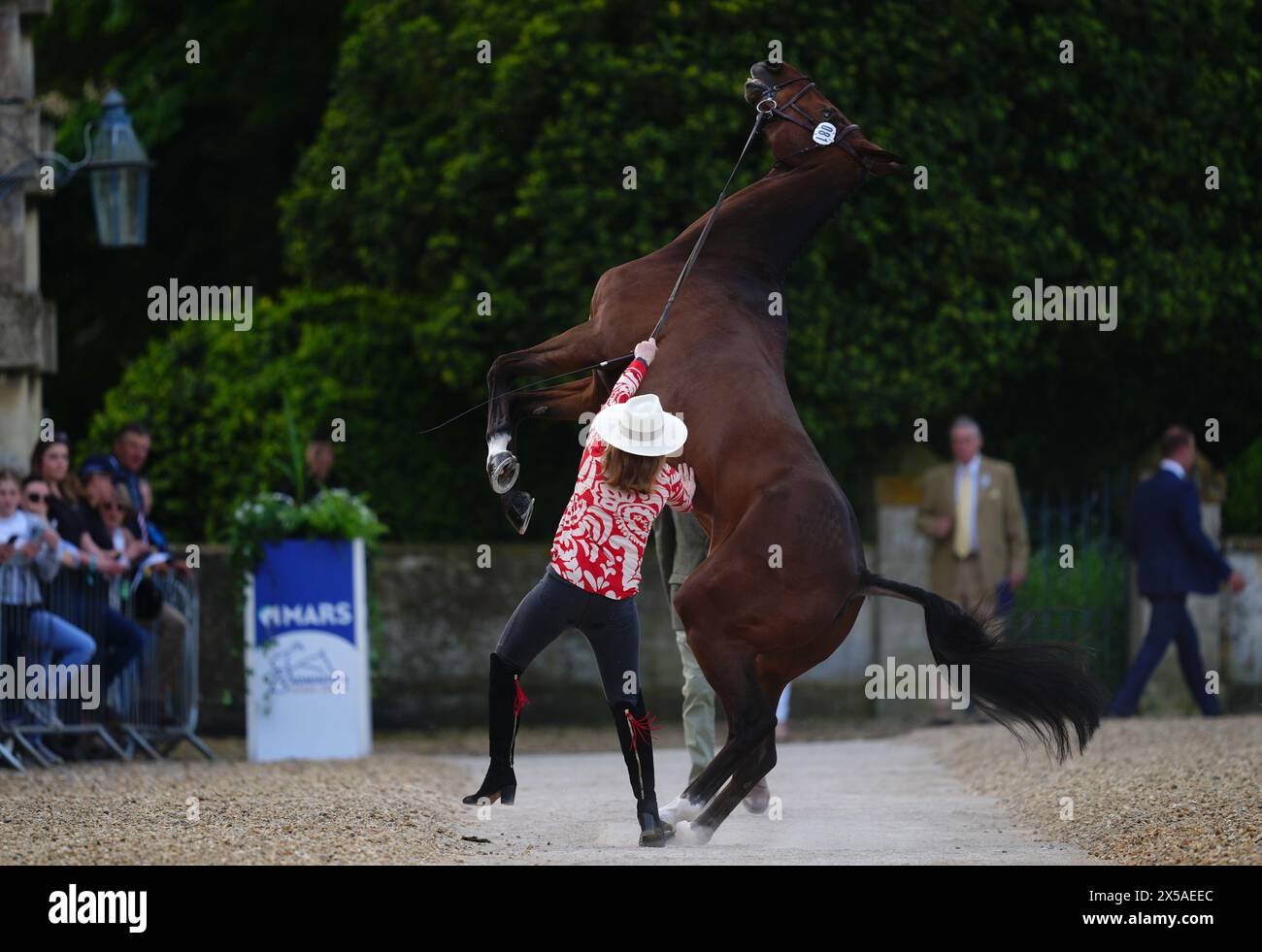 MCS Maverick and Pippa Funnell during the first horse inspection on day ...