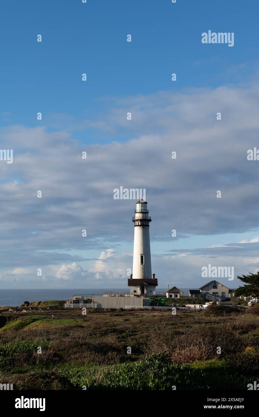 Pigeon Point Light Station or Lighthouse on the central California ...