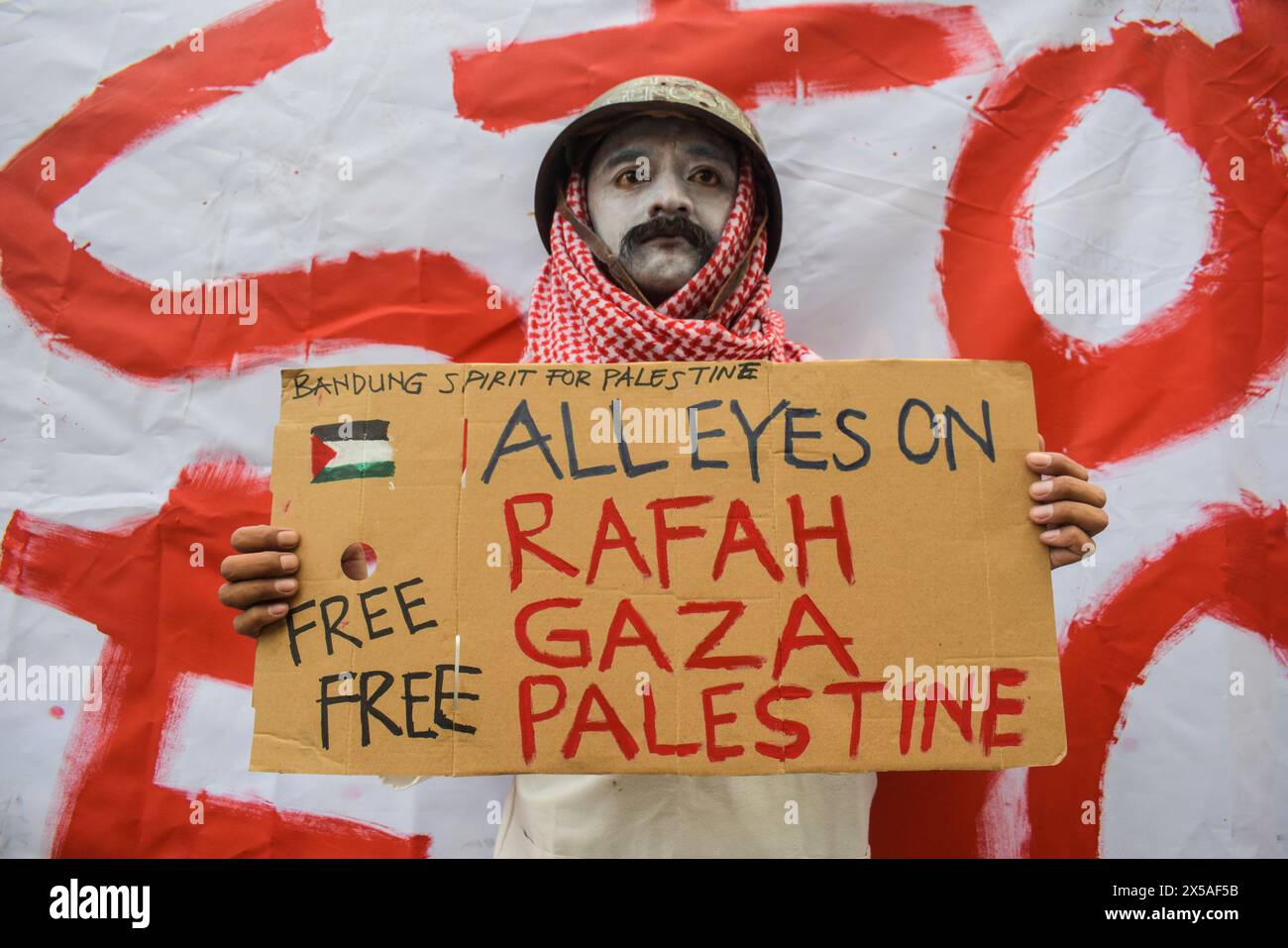 May 8, 2024, Bandung, West Java, Indonesia: Indonesian mime artist ...