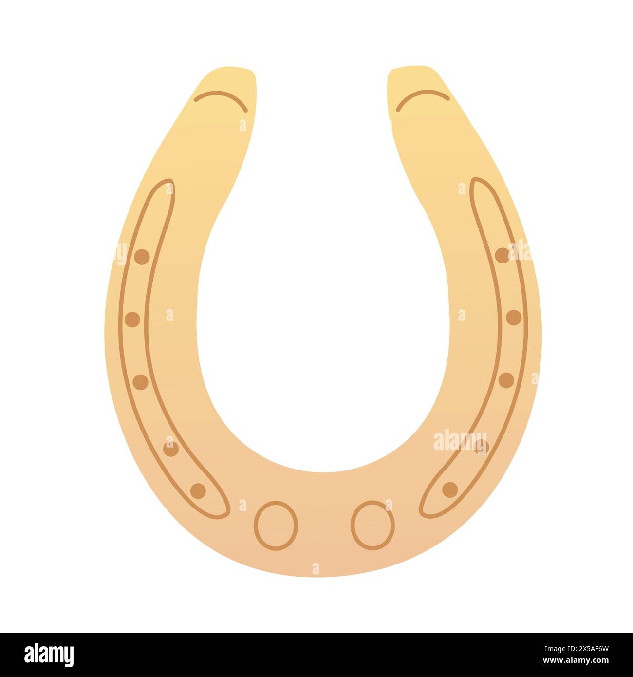 Golden horseshoe, lucky. Cowboy aesthetic concept. Wild west, country ...