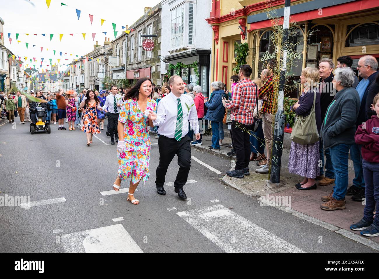 Helston, Cornwall,8th May 2024, Flora Day which is an ancient spring ...