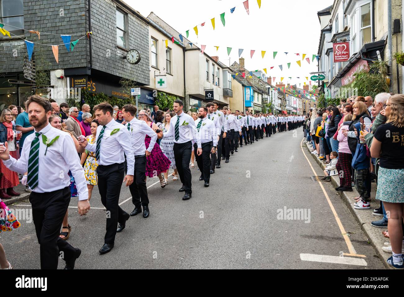 Helston, Cornwall,8th May 2024, Flora Day which is an ancient spring ...