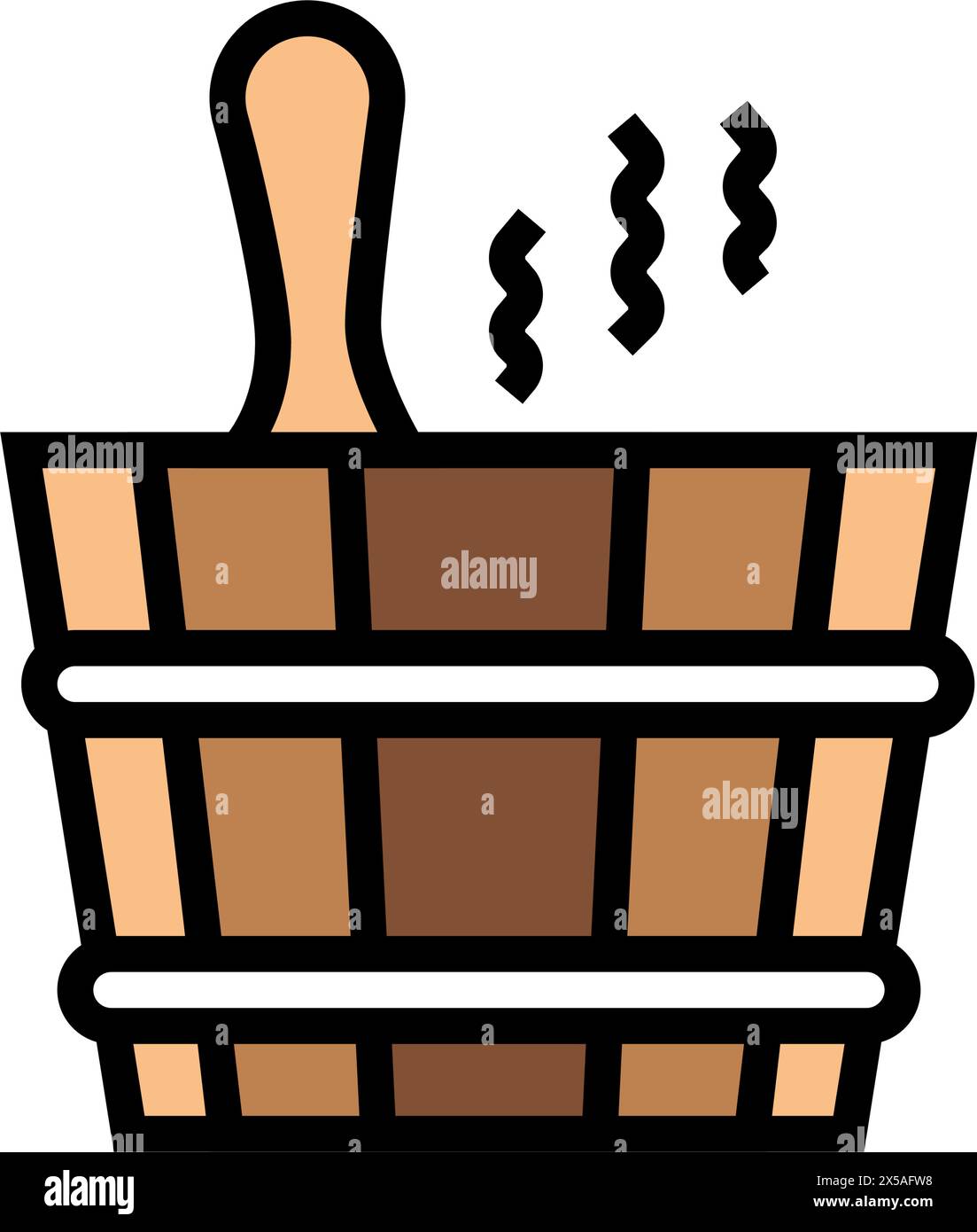 bucket sauna color icon vector illustration Stock Vector Image & Art ...