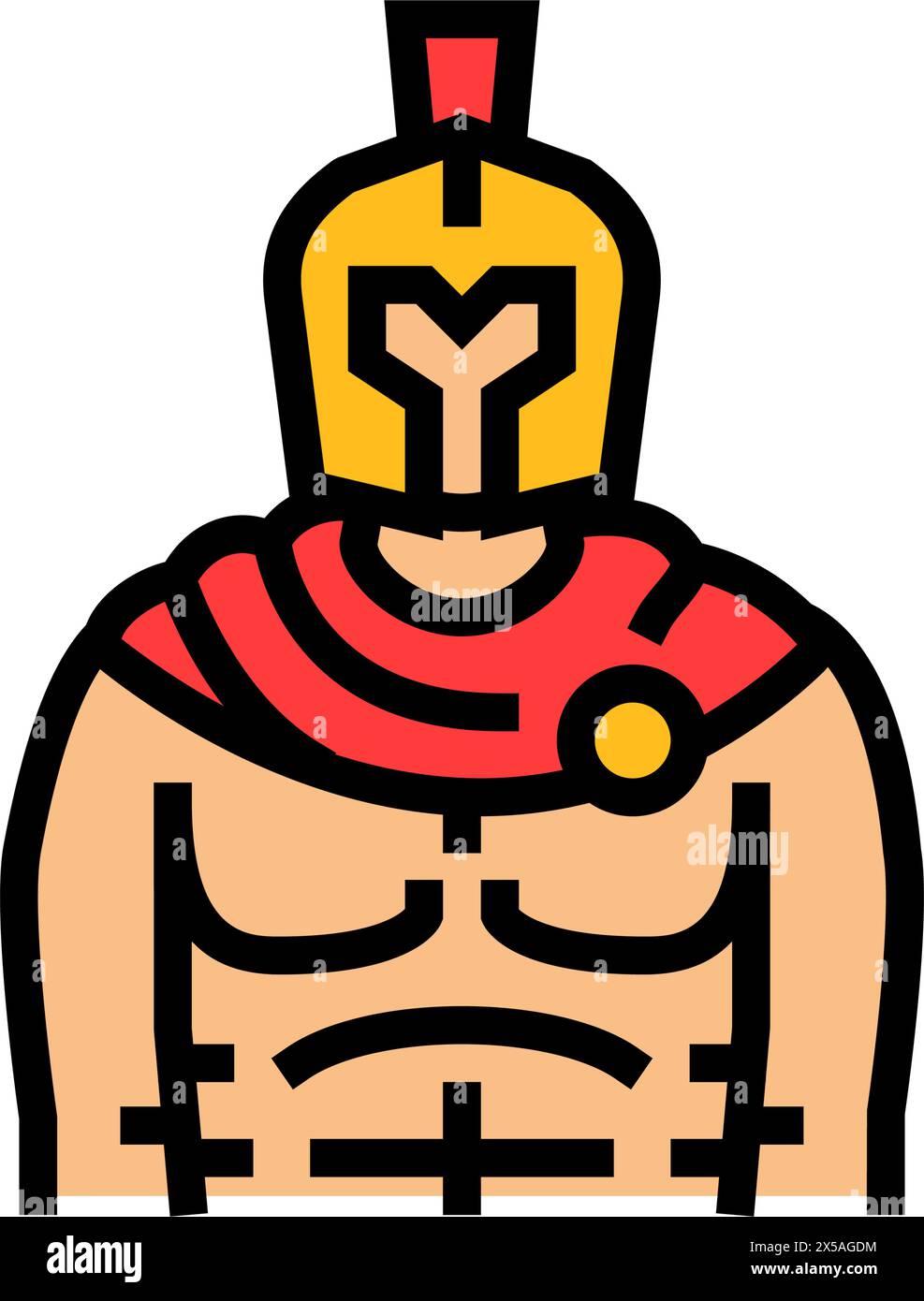 gladiator ancient soldier color icon vector illustration Stock Vector ...
