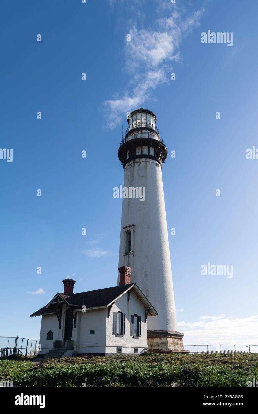Pigeon Point Light Station or Lighthouse on the central California ...