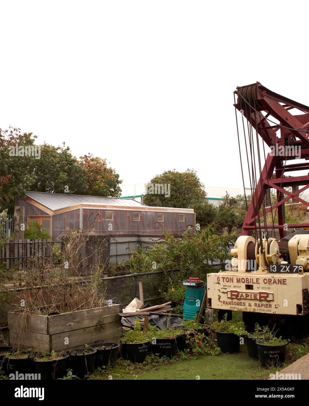 Lightweight structure embedded in historic industrial site. Cody Dock ...
