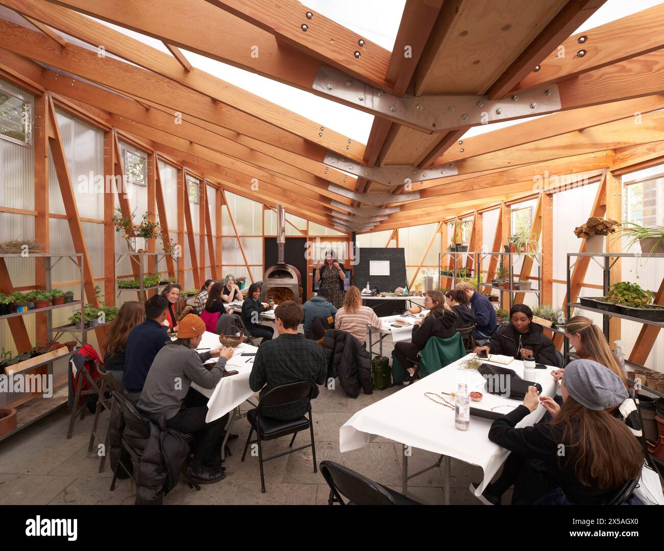 Classroom interior during teaching session. Cody Dock - The Growing ...