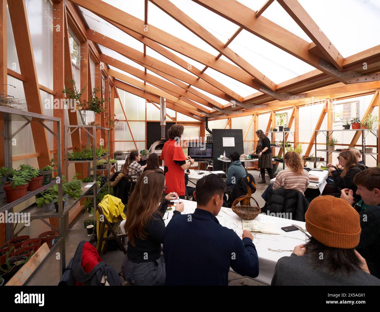 Classroom interior during teaching session. Cody Dock - The Growing ...