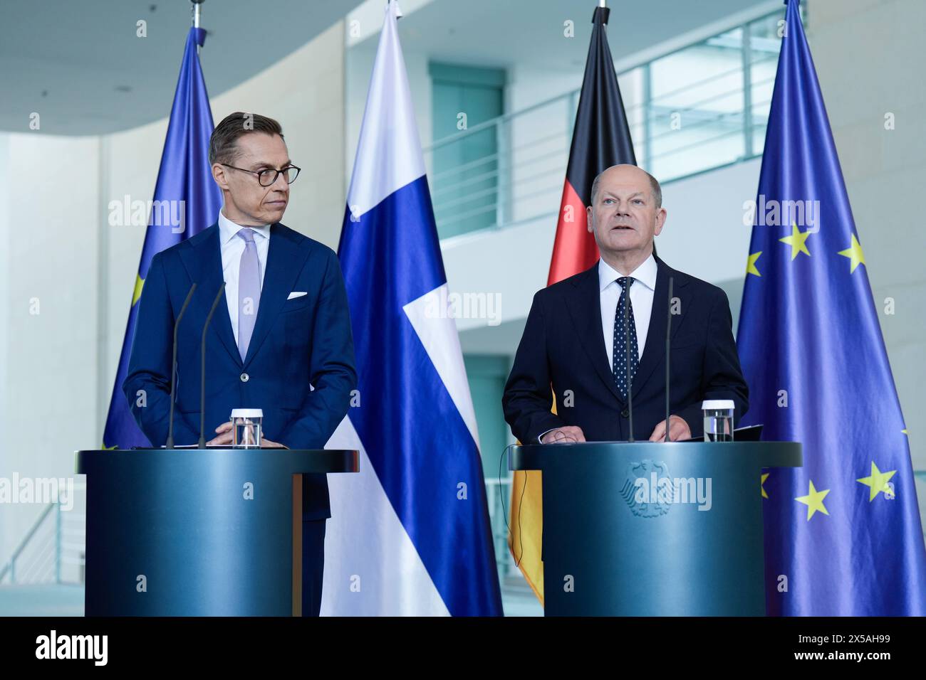 Staatsbesuch, Bundeskanzler Scholz, Präsident Finnland, Alexander Stubb ...
