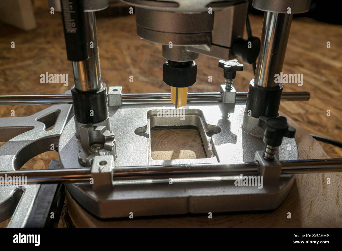 Manual milling machine, electric milling cutter Stock Photo - Alamy