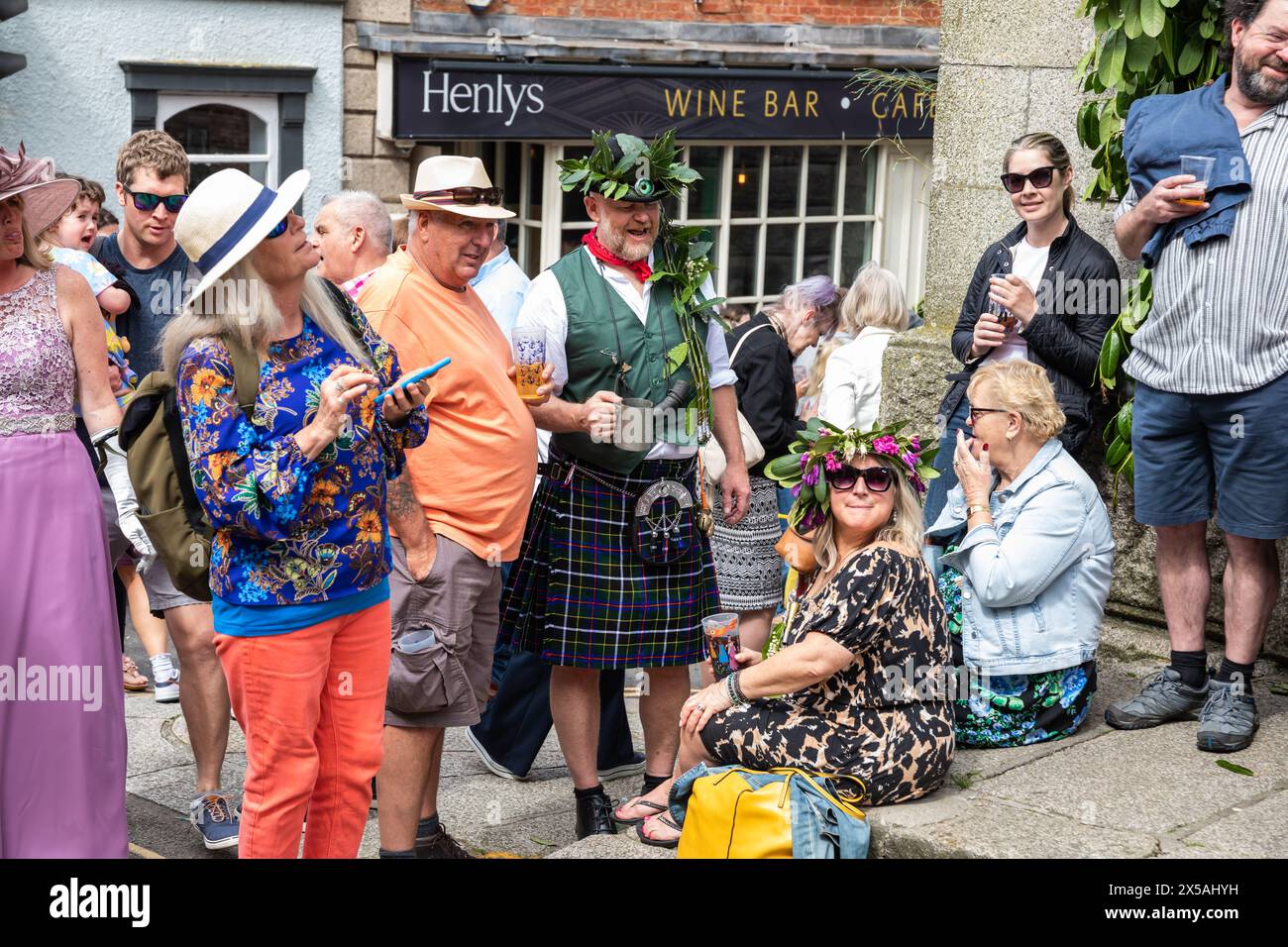 Helston, Cornwall,8th May 2024, Flora Day which is an ancient spring ...