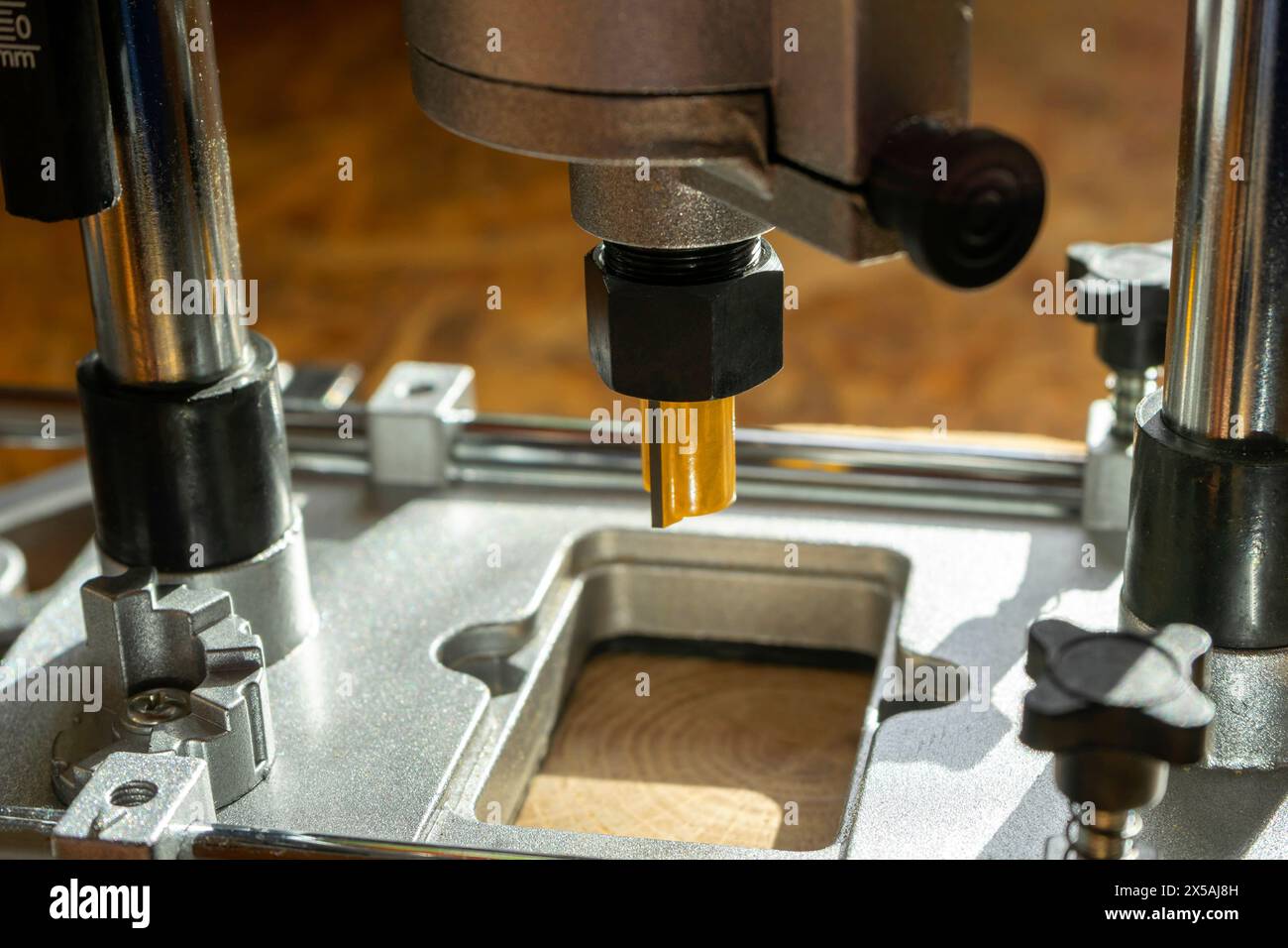 Manual Electric Milling Machine with Straight Cutter Stock Photo - Alamy