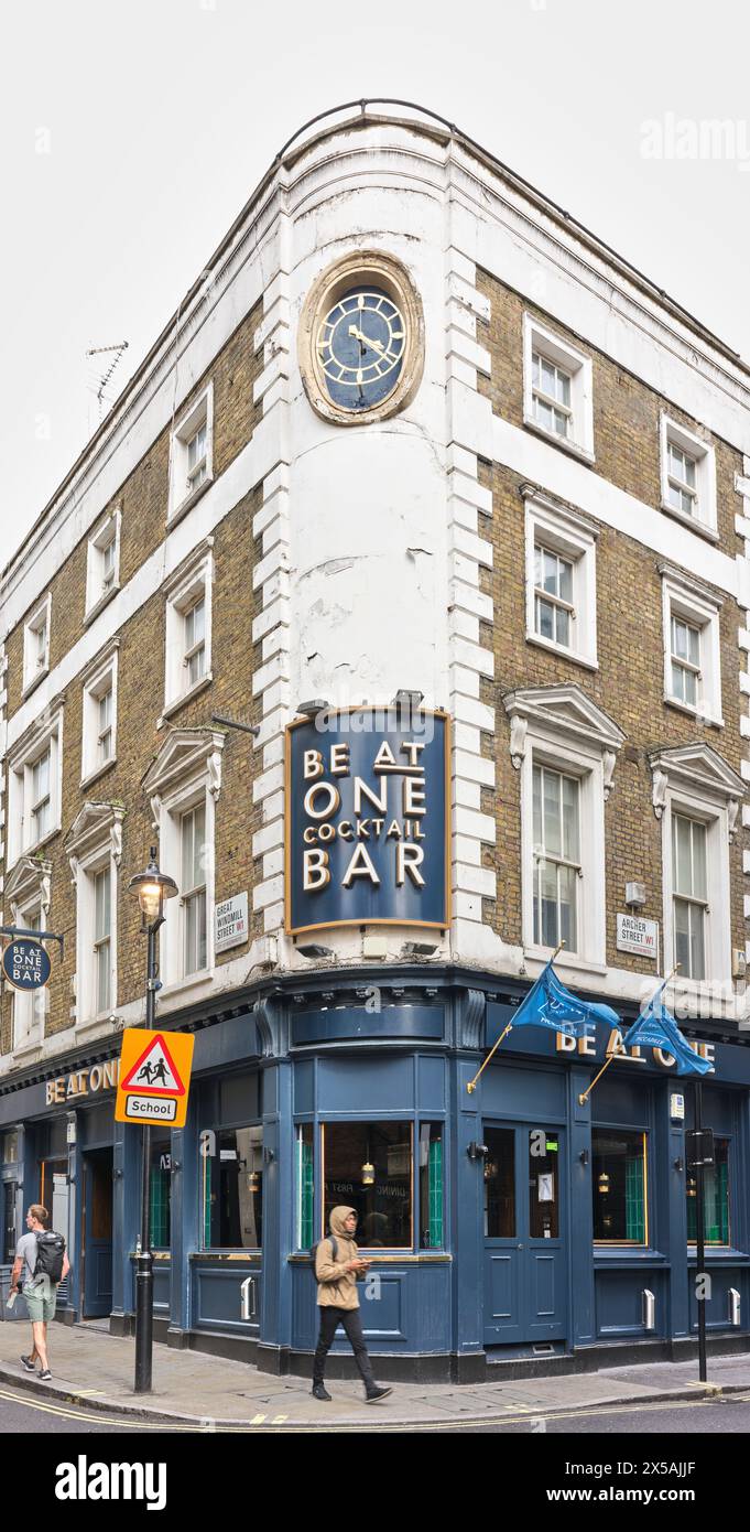 Be At One Cocktail Bar, Soho, London, England Stock Photo - Alamy