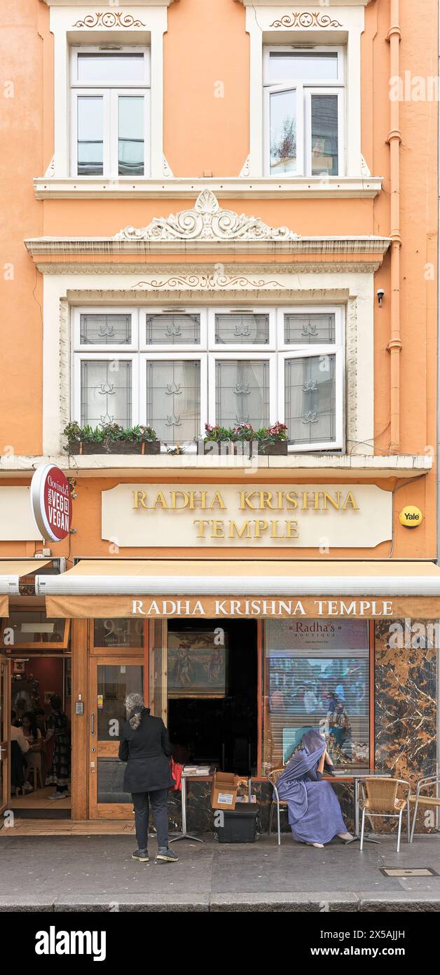Radha Krishna Temple, Soho, London, England Stock Photo - Alamy