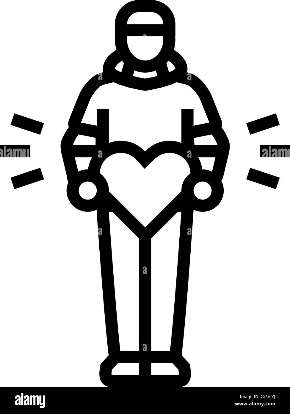 self expression emo line icon vector. self expression emo sign ...