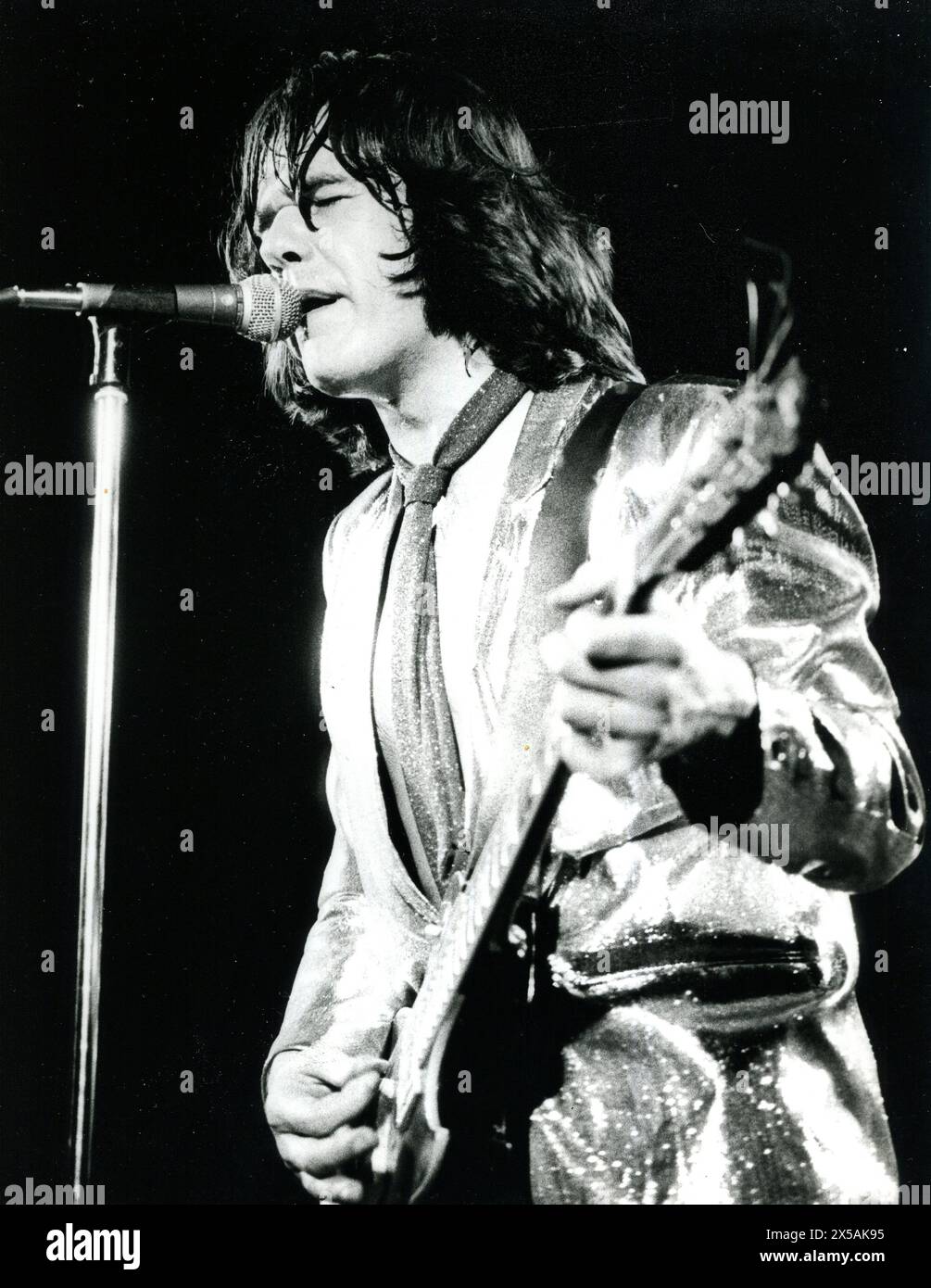 Guitarist and singer with rock group thin lizzy hi-res stock ...