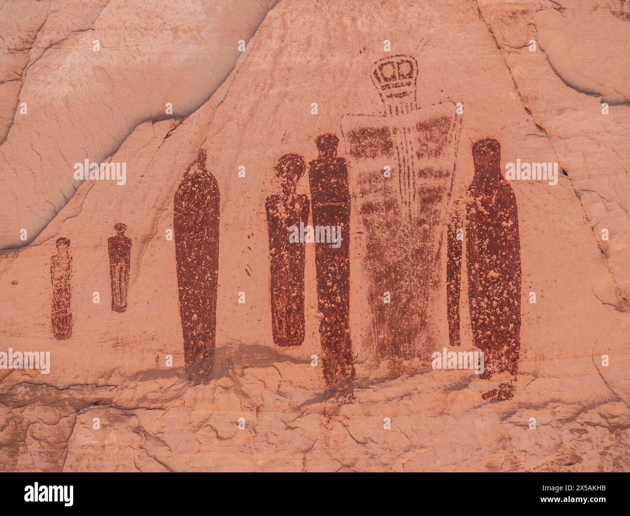 Pictographs, Great Gallery, Horseshoe Canyon Trail, Canyonlands ...