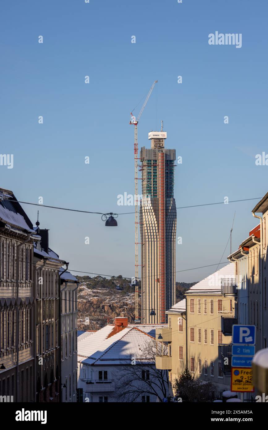 gothenburg, Sweden - Feb 04 2023: Construction of high rise building ...