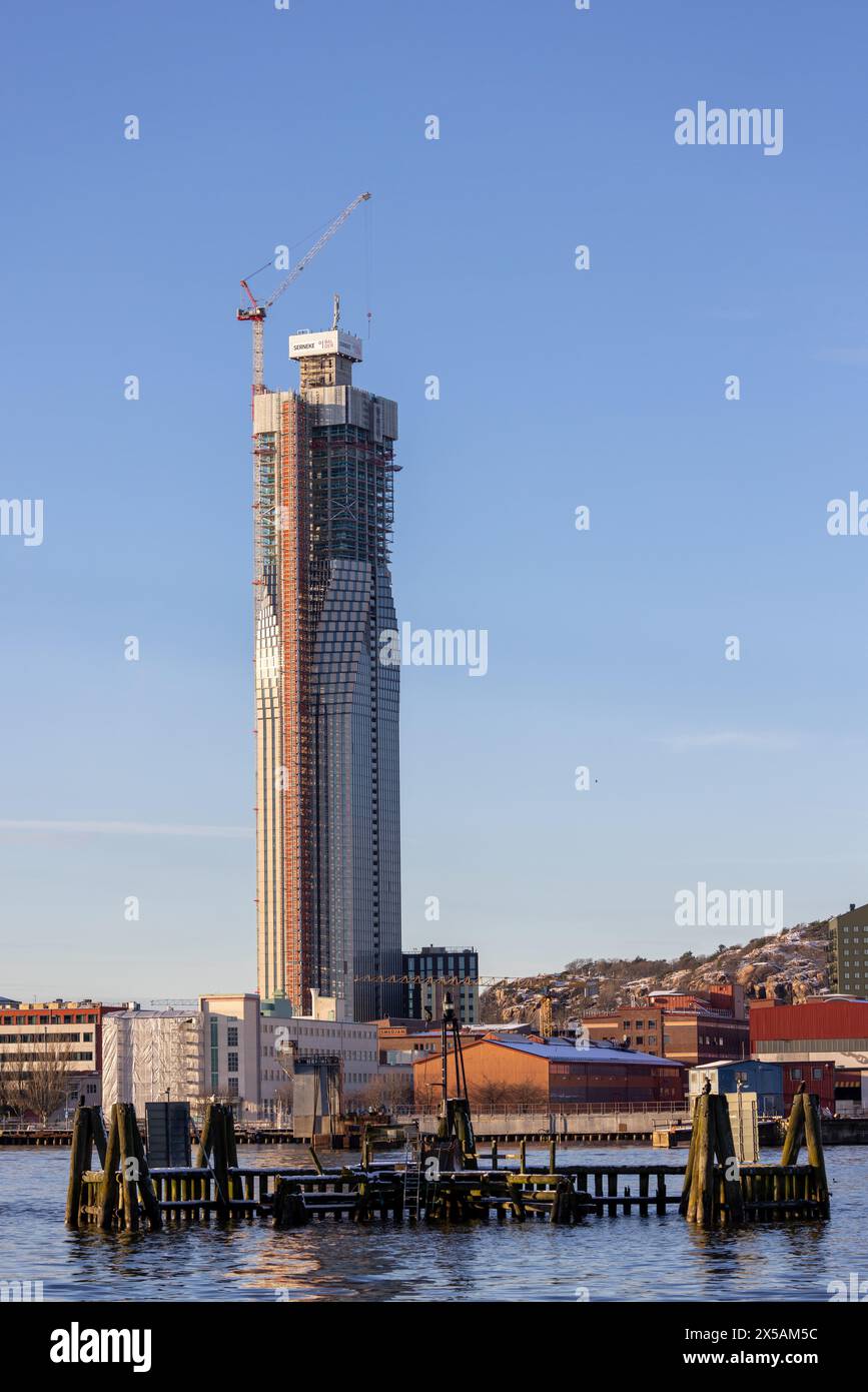 gothenburg, Sweden - Feb 04 2023: Construction of high rise building ...