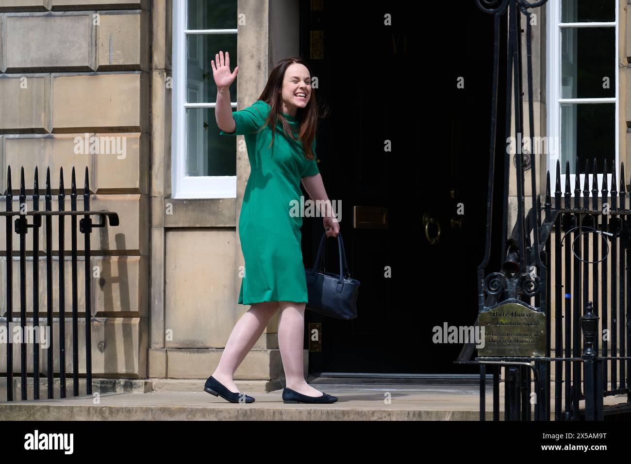 Edinburgh Scotland, UK 08 May 2024. Kate Forbes arrives at Bute House ahead of the announcement ...