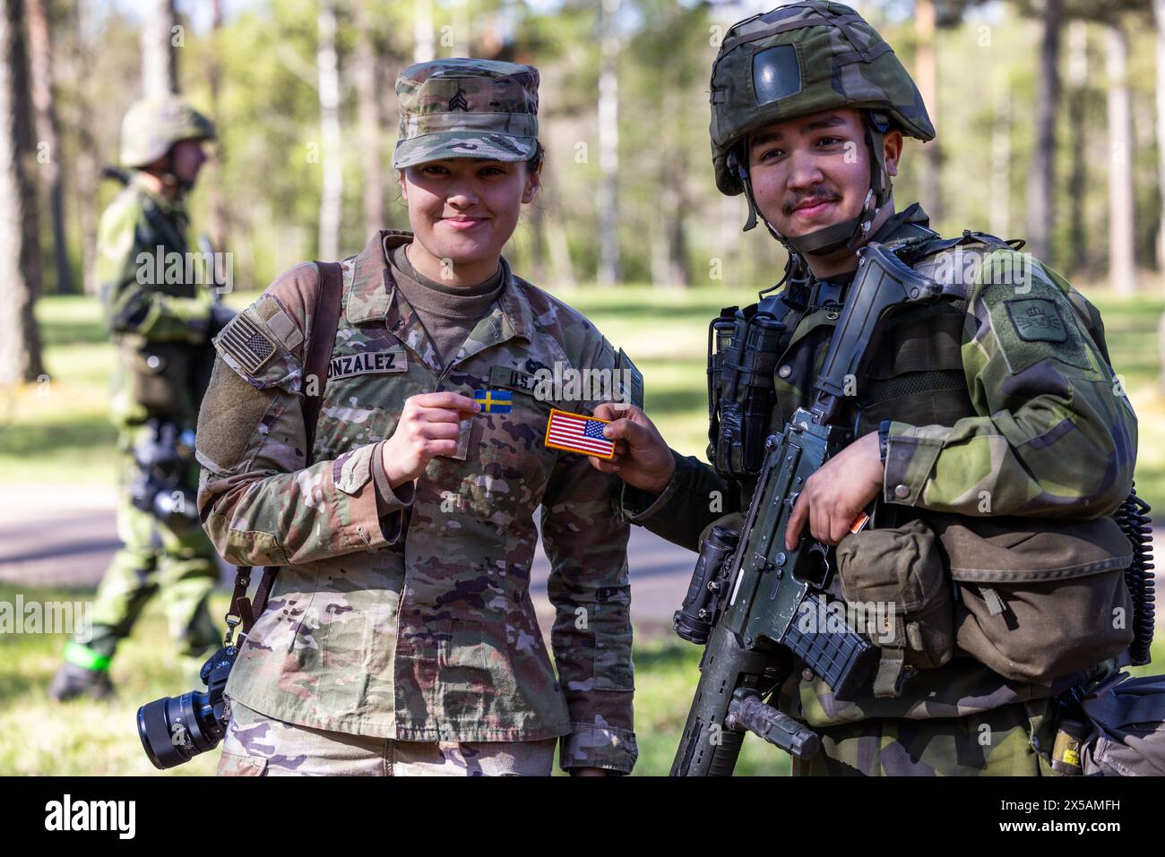 11th Airborne Division from the US Army co-based with the Swedish Army ...