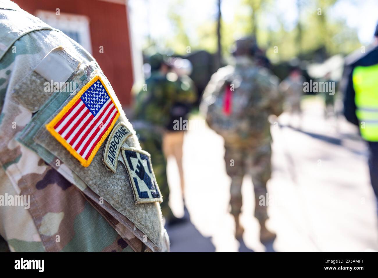 11th Airborne Division from the US Army co-based with the Swedish Army ...