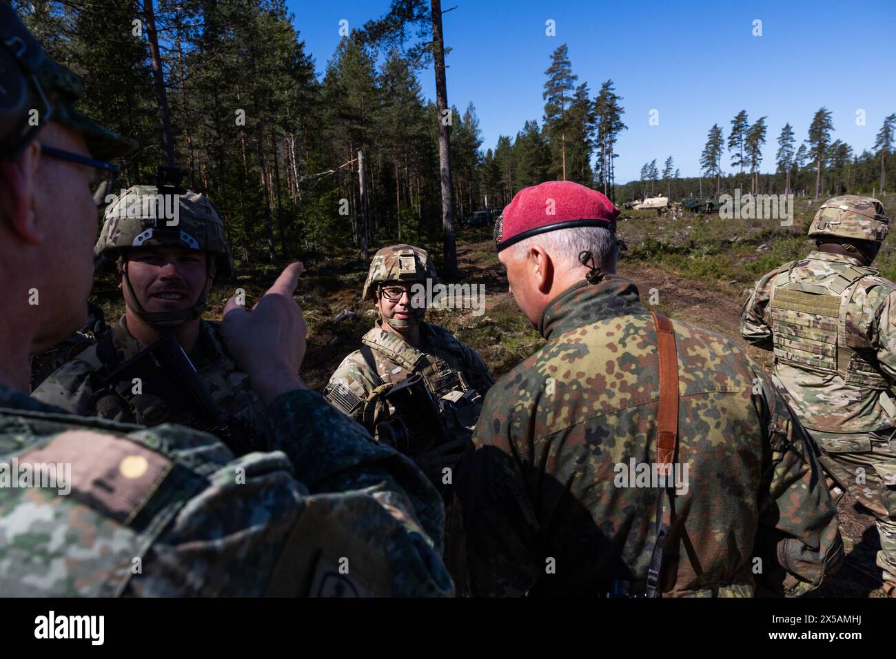 11th Airborne Division from the US Army co-based with the Swedish Army ...