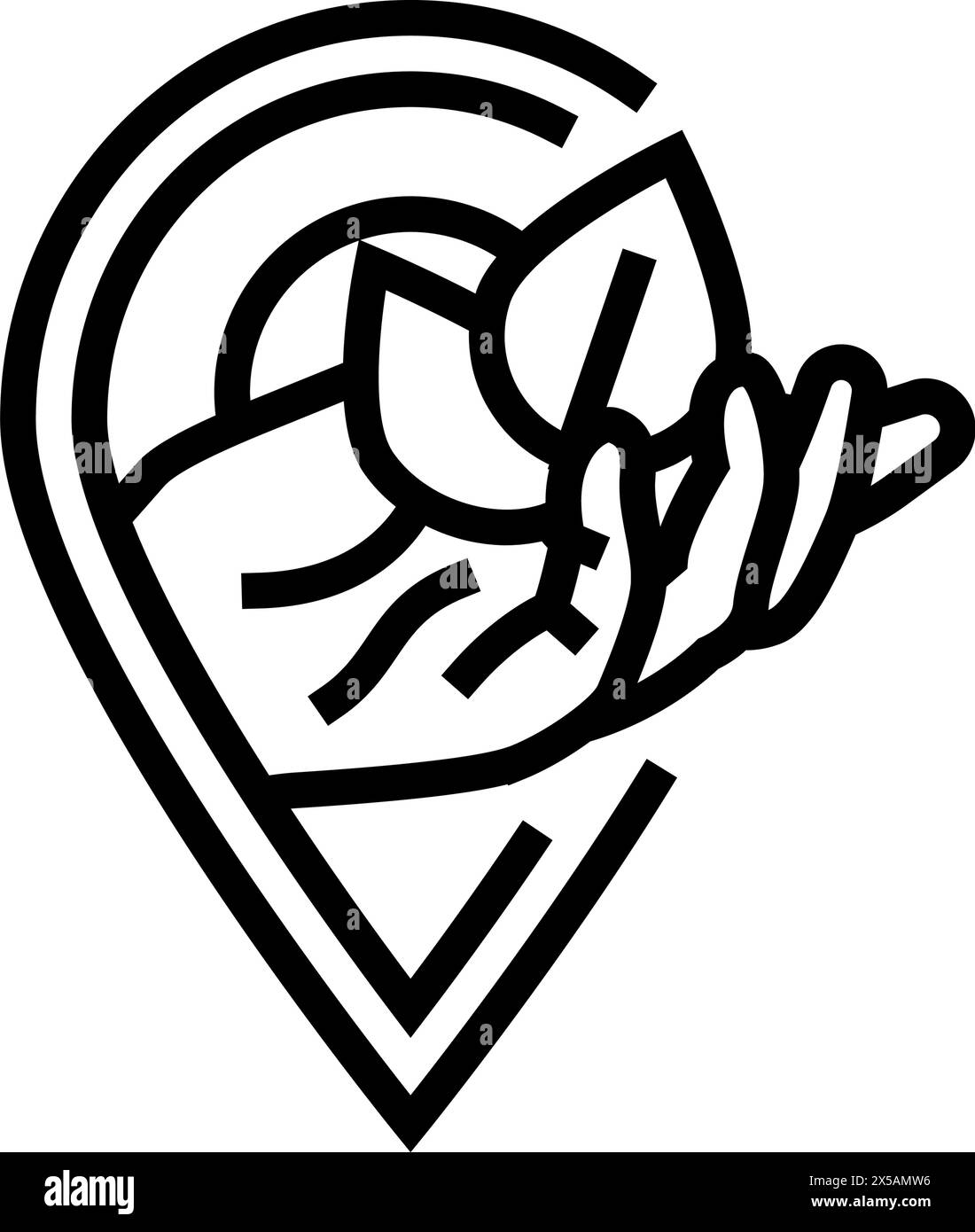 local product farmer line icon vector illustration Stock Vector Image ...